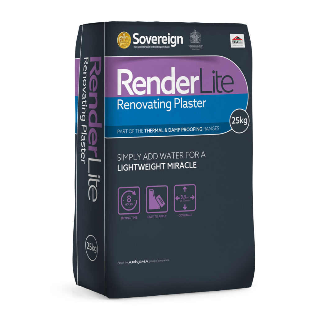 Renderlite Renovating Plaster 25kg – Damp Supplies